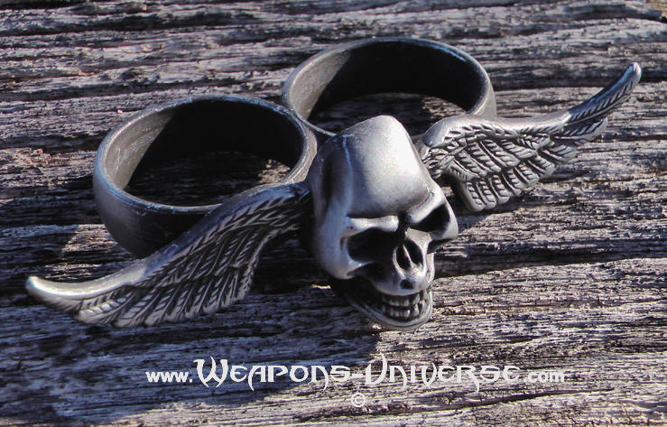 Chopper Skull Double Knuckle Rings